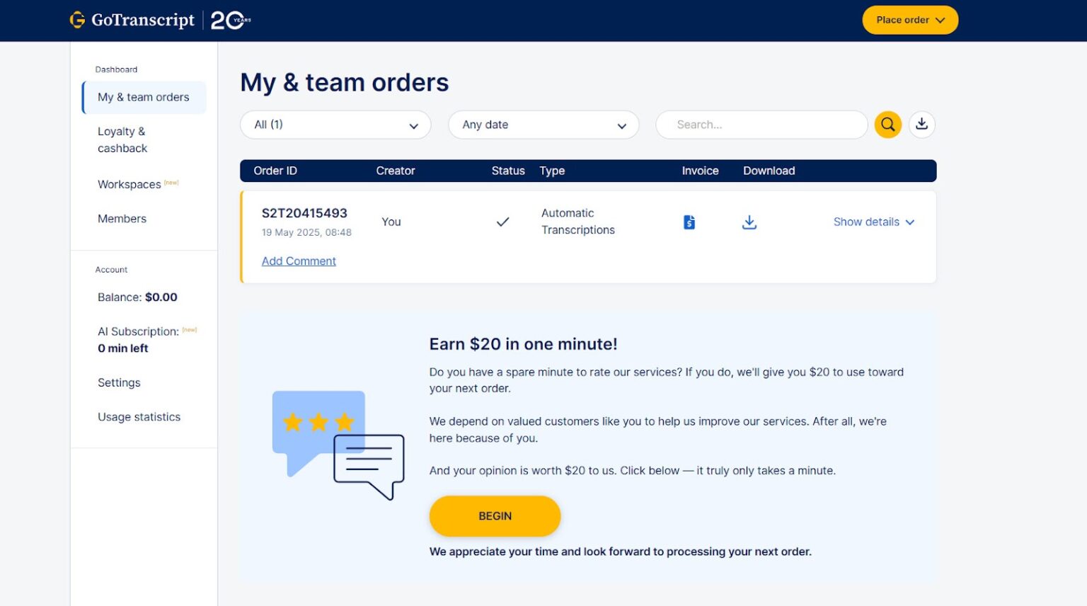 GoTranscript Review 2025: Pricing, Features & Best Alternatives • Sonix